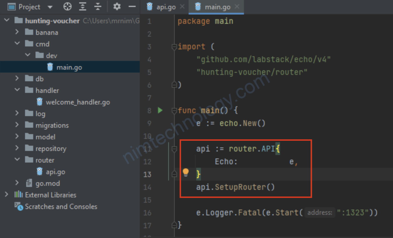 Golang Ứng Dụng Framework Echo Vào Trong Golang Nimtechnology